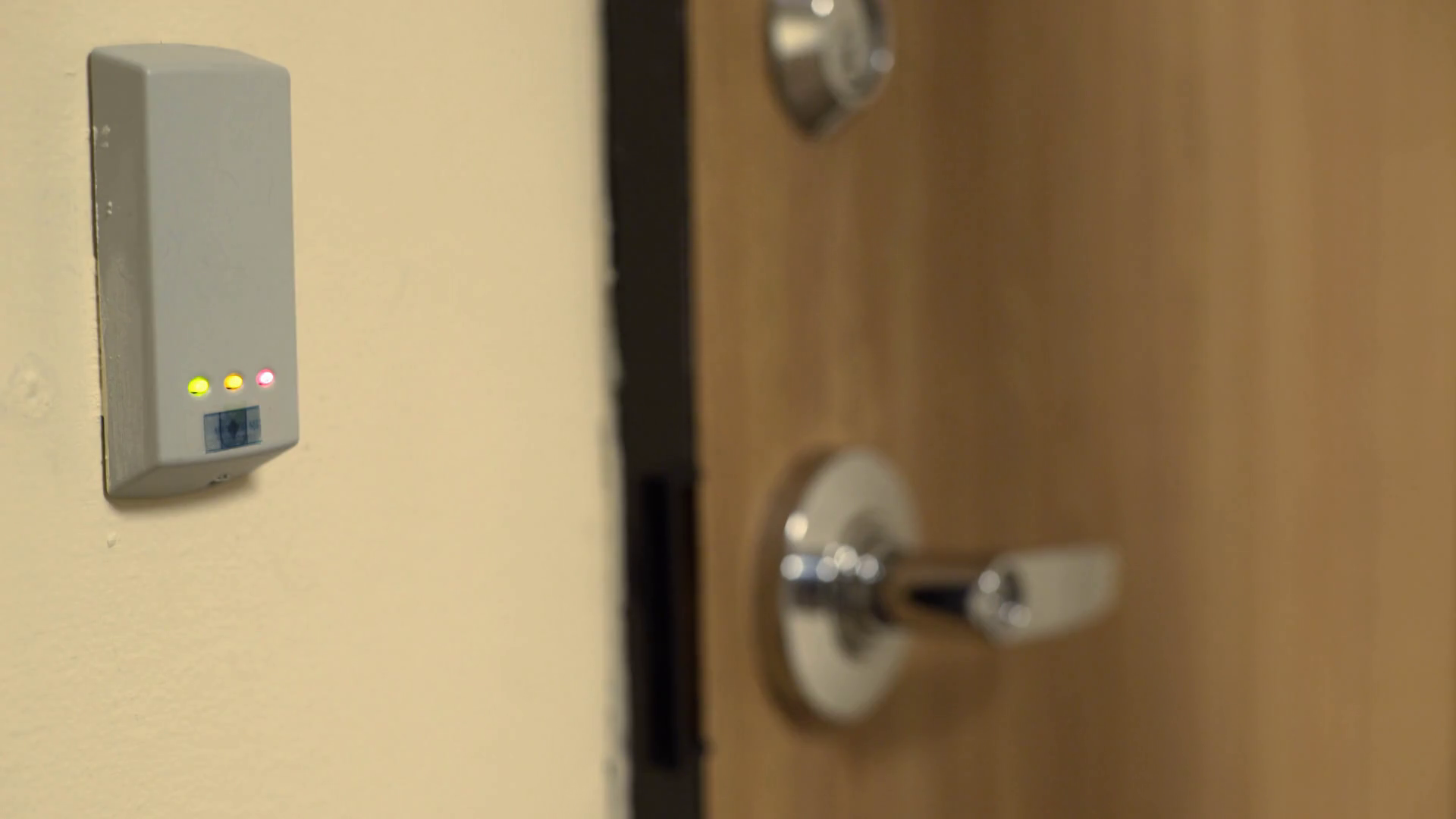 Woman Swiping Security Badge To Open Office Stock Footage SBV-306855907 ...