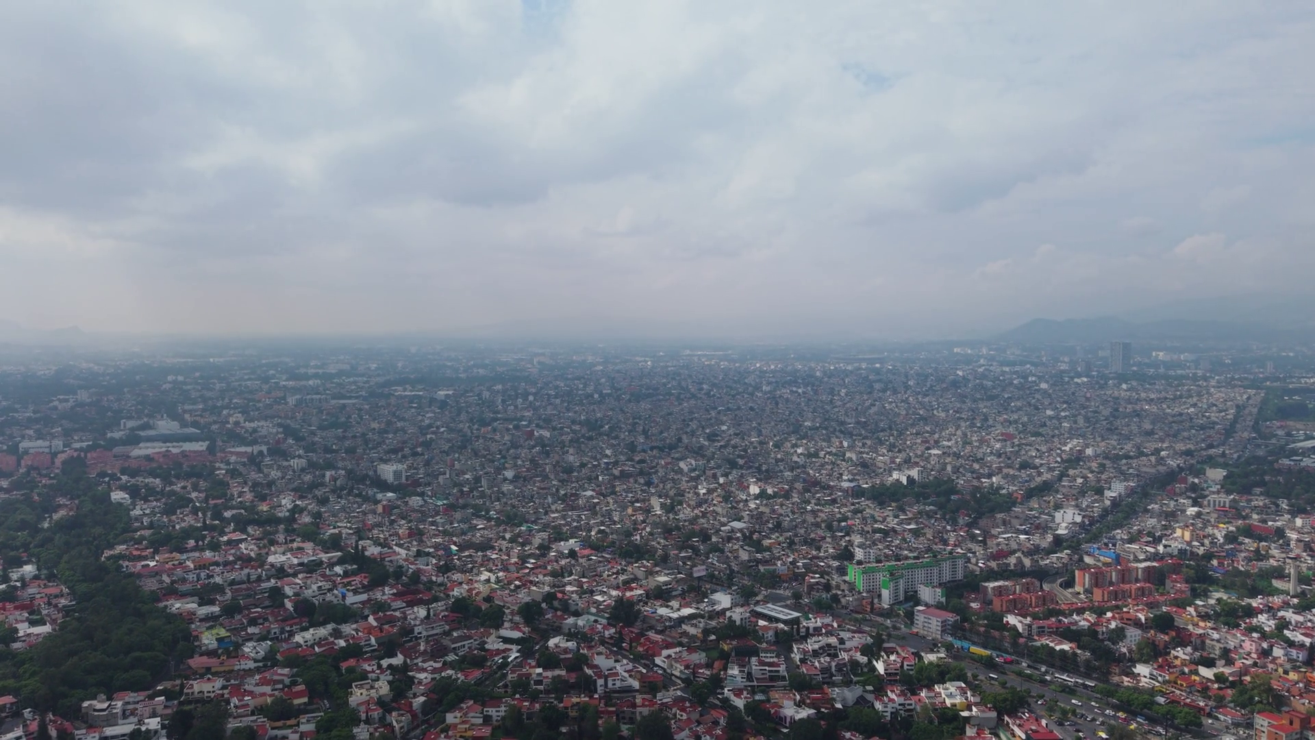 Drone Film Showing Flight Over Mexico City's Stock Footage SBV ...