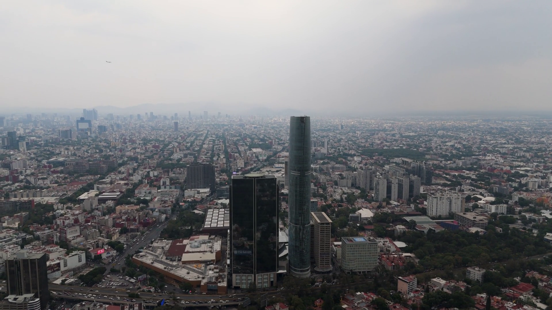 Drone Footage Showing Smog-filled Sky Over Stock Footage SBV-352584498 ...