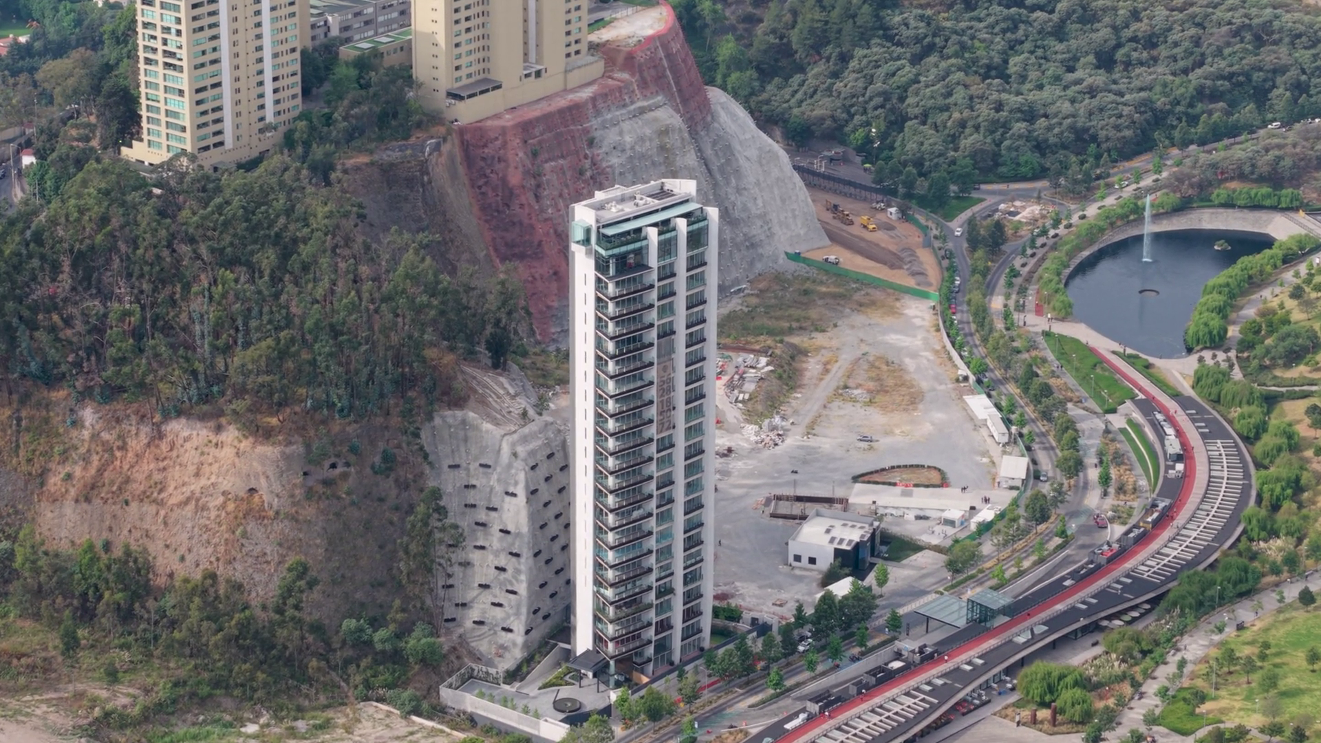 Aerial Footage Of Luxury Apartment Building Stock Footage SBV-352403272 ...