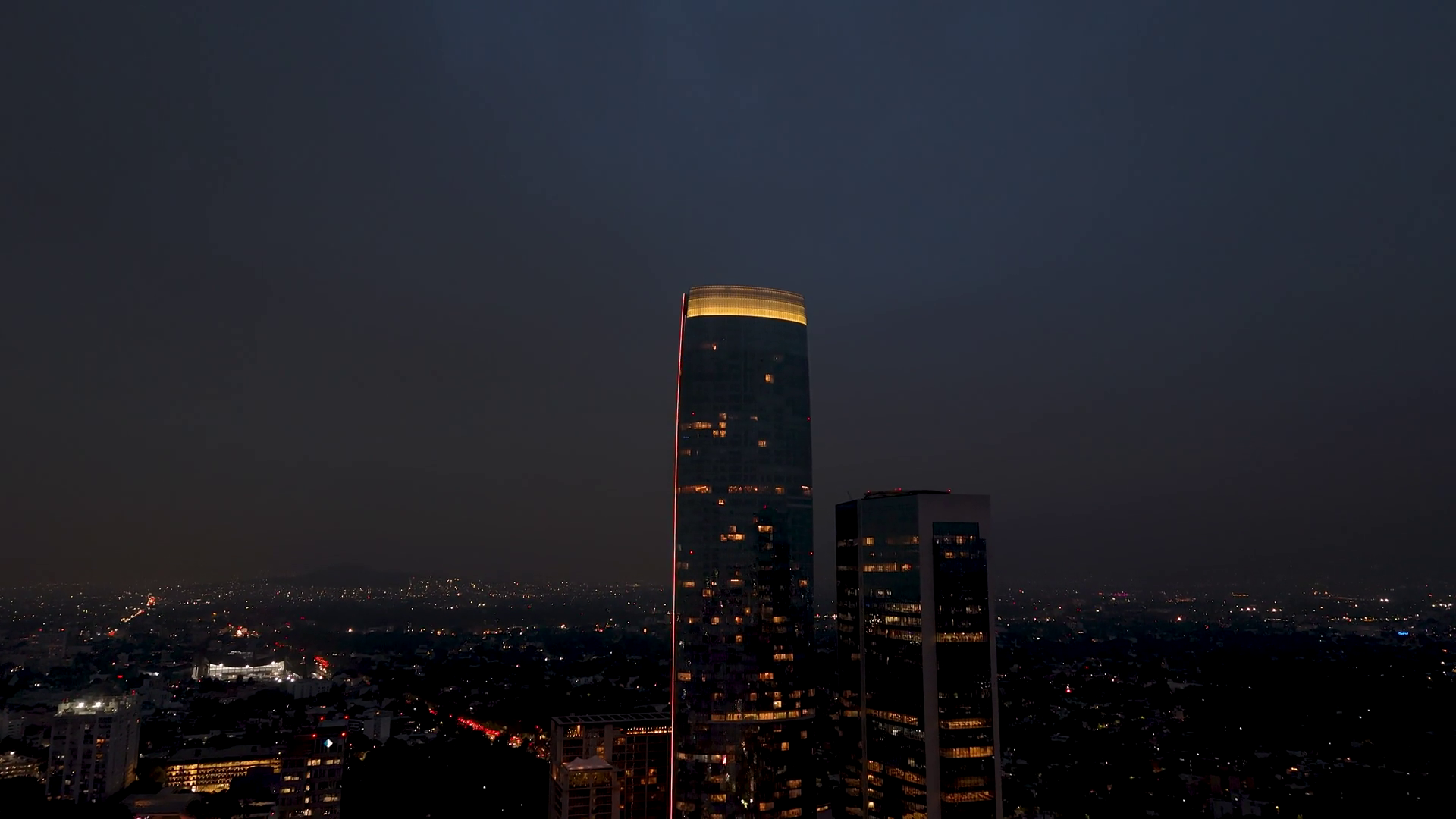 Mitikah Tower Commercial Complex From Night Stock Footage SBV-352683807 ...