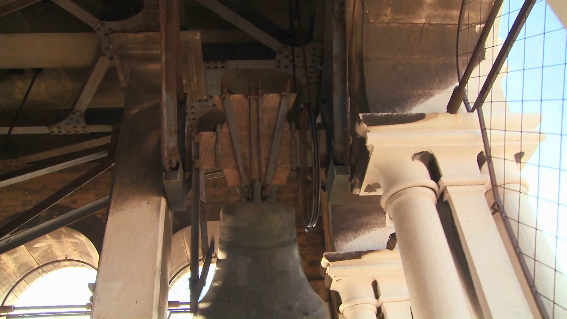 Church Bells Ring Out Over Land Stock Footage SBV-307926305 - Storyblocks