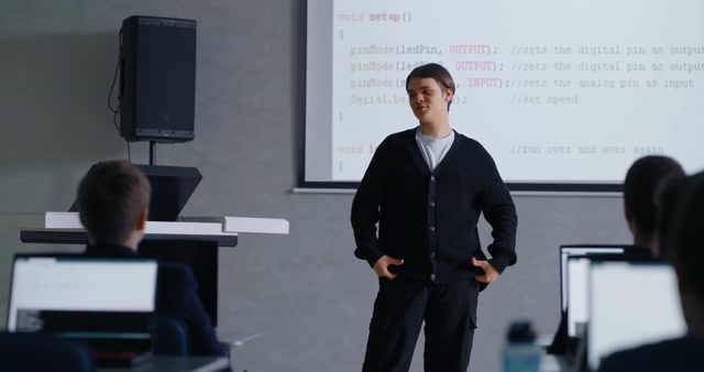 Computer Science University Classroom Stock Footage: Royalty-Free Video ...