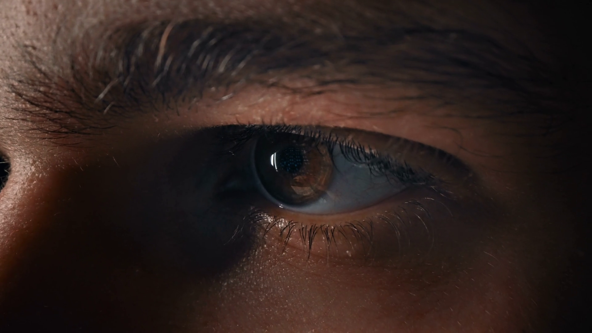 Extremely Close-up Of Man's Eyes Looking At Stock Footage SBV-346994620 ...