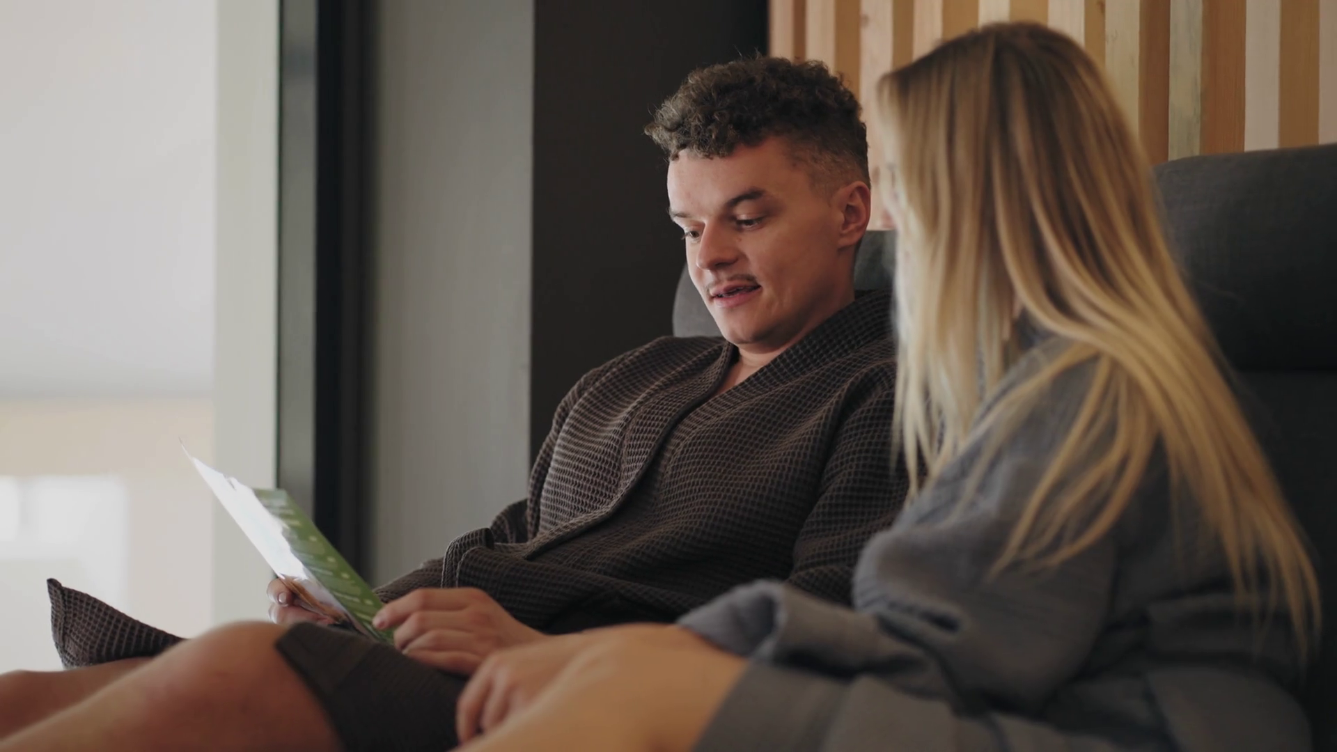 Joint Visit In Spa Center Adult Man Woman Stock Footage SBV-347006181 ...