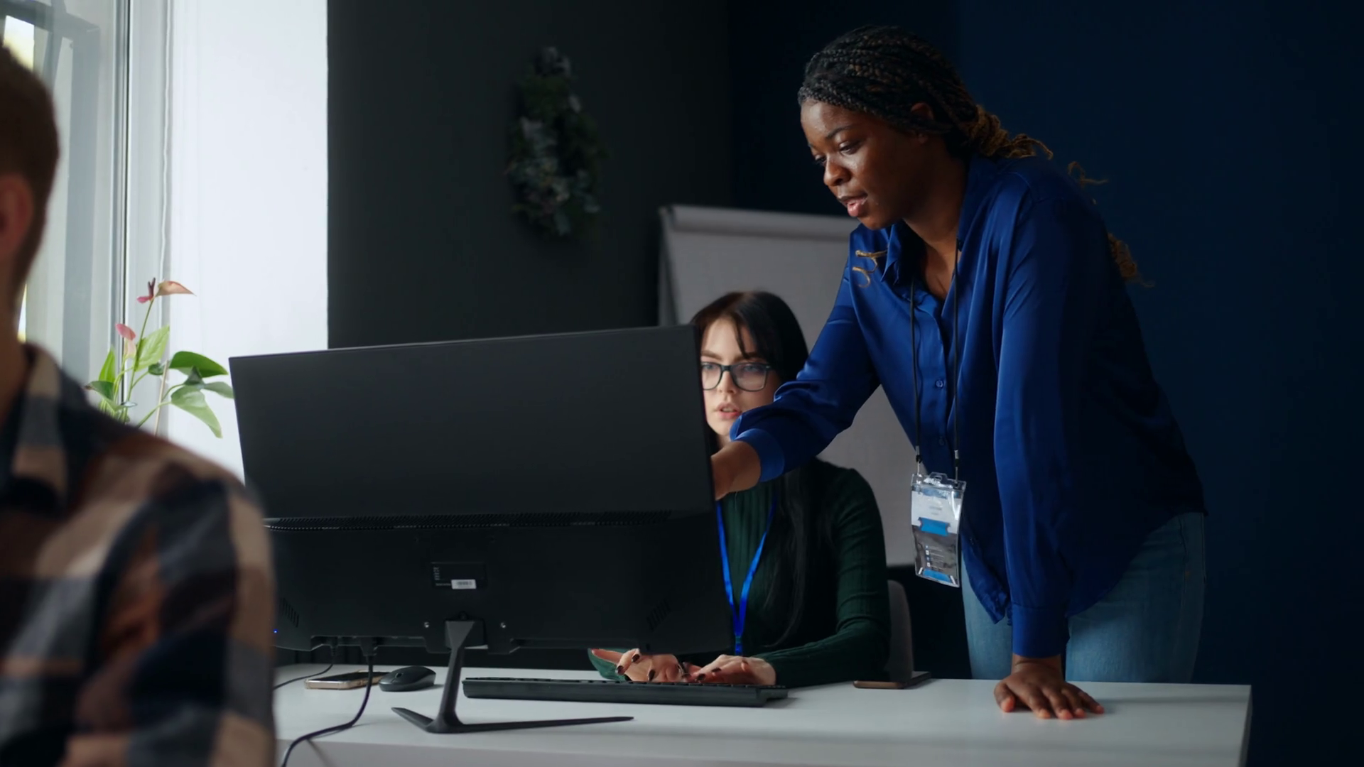 Multiethnic Workers In Office Woman Stock Footage SBV-347424203 ...