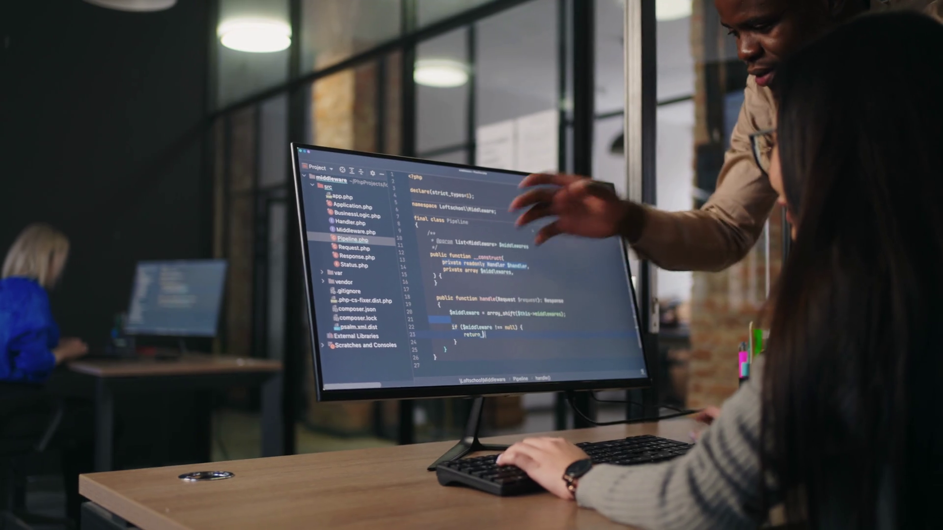 African Asian It-specialists Working Stock Footage SBV-347469151 ...