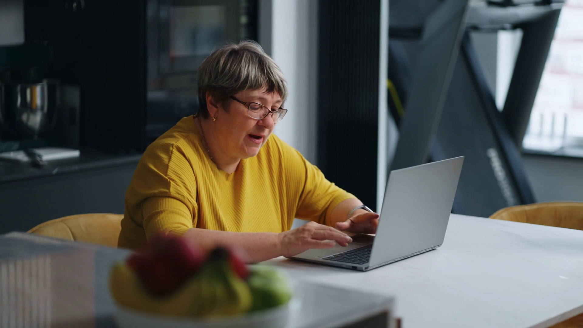 Senior Woman Working Remotely From Home Stock Footage SBV-347534268 ...