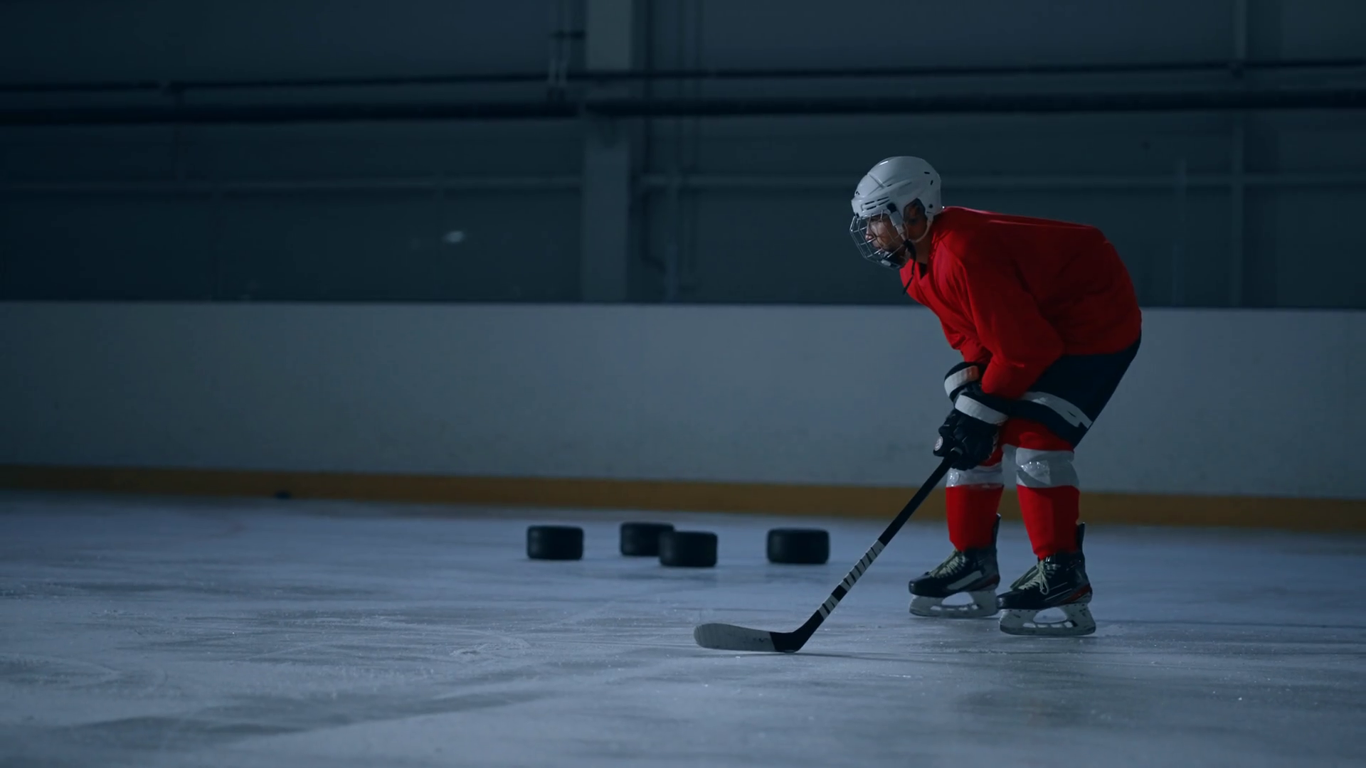 Action-packed Footage Of Professional Ice Stock Footage SBV-347649404 ...