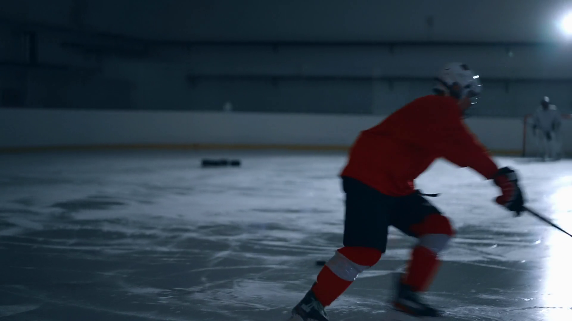 Action-packed Video Of Hockey Player In Red Stock Footage SBV-347649318 ...