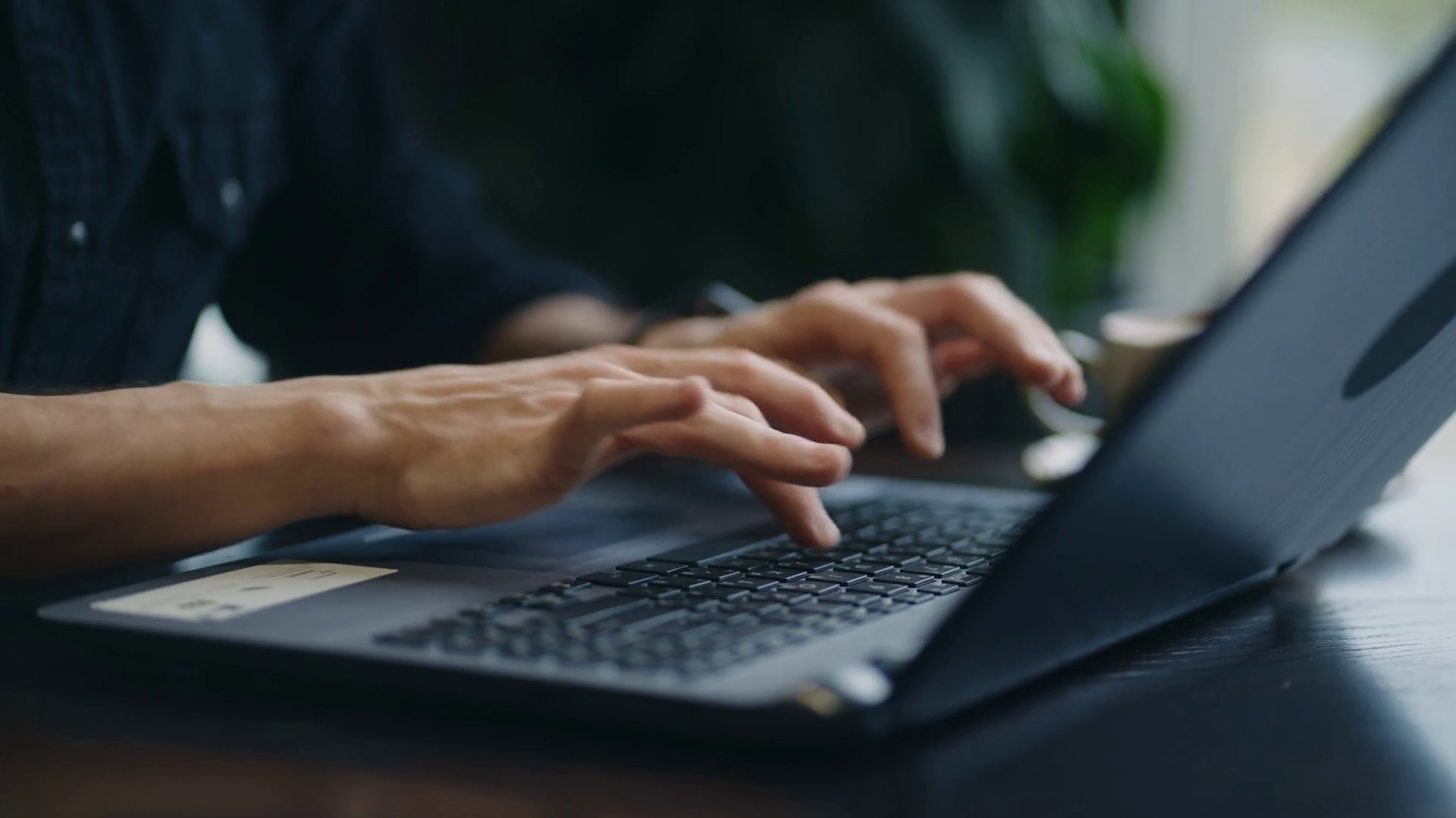 Hands Of Male Professional On Keyboard Of Stock Footage SBV-347698499 ...