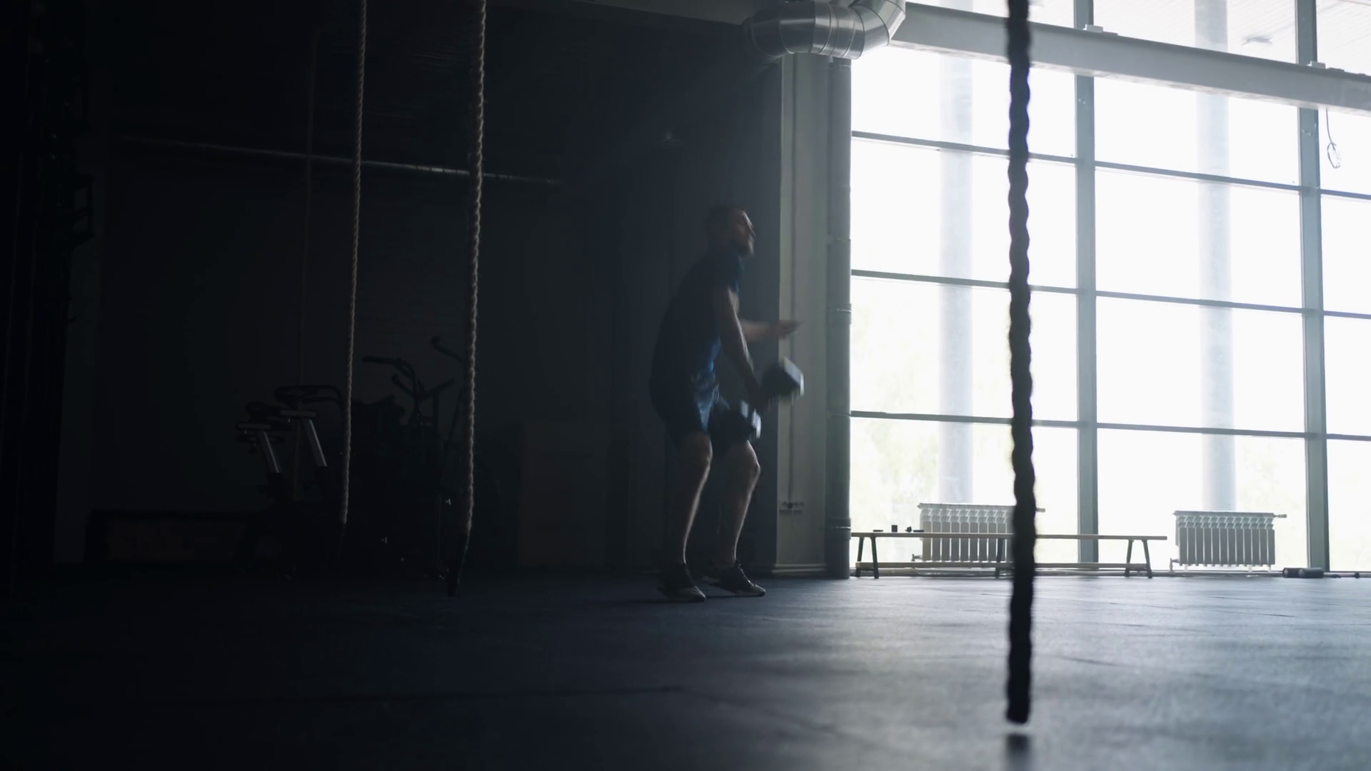 Powerlifting Workout In Gym Active Man Stock Footage SBV-347771483 ...