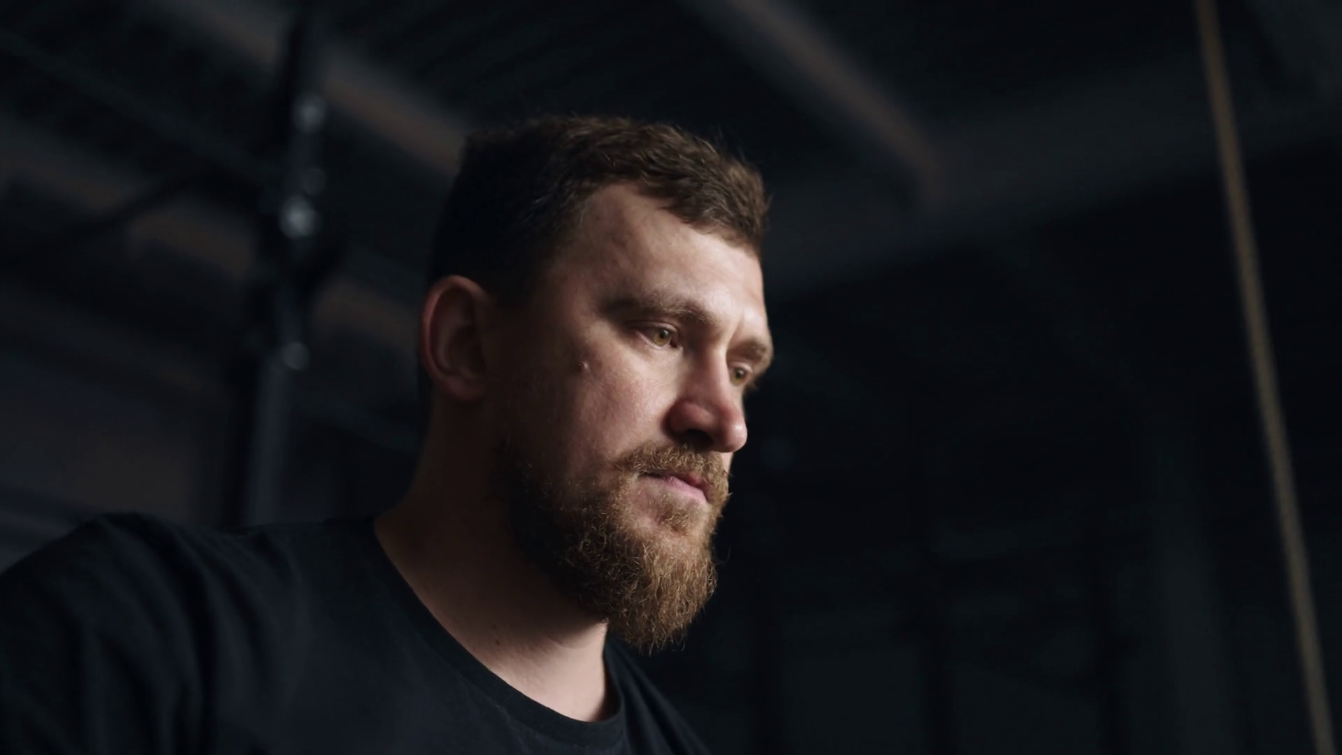 Handsome Bearded Powerlifter Training In Gym Stock Footage SBV ...