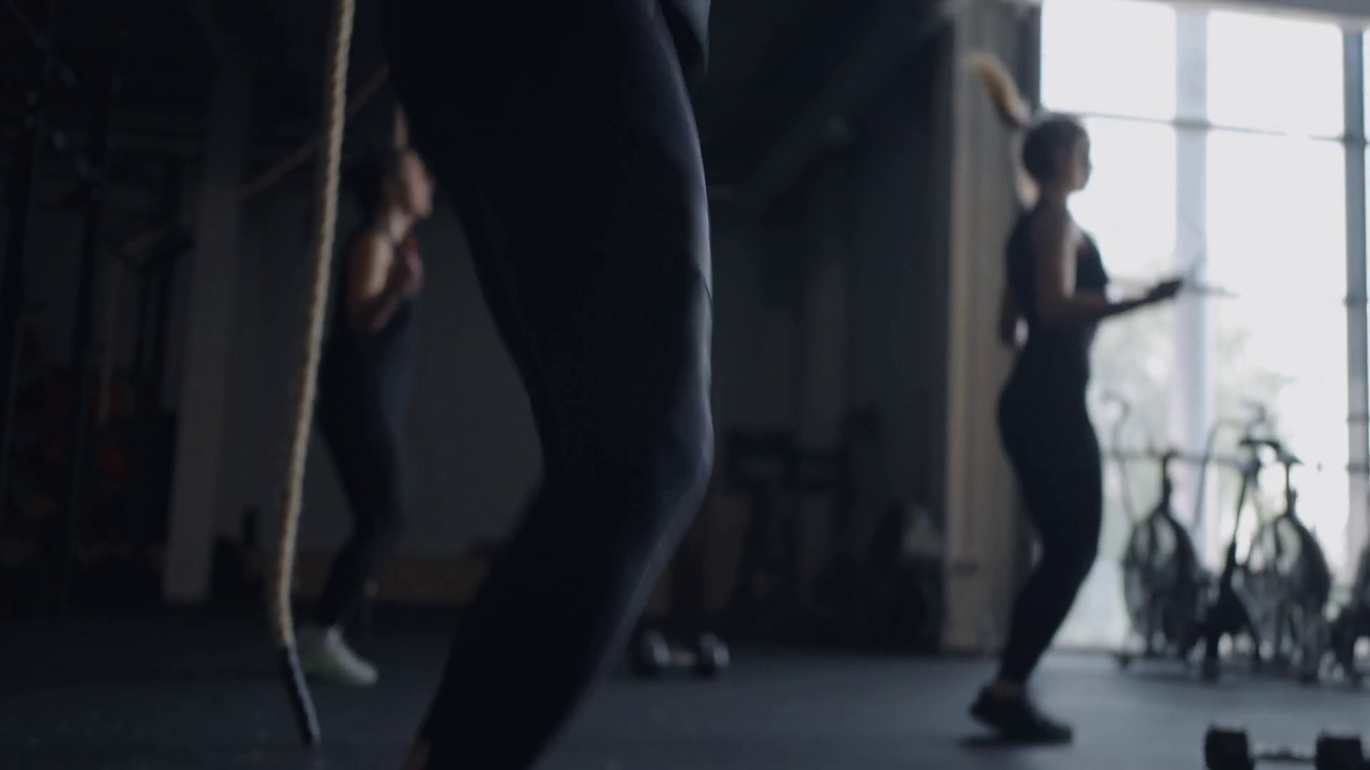 Young Adult Athletics Women Jumping Rope In Stock Footage SBV-348052259 ...