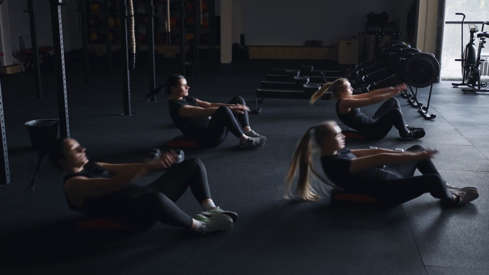 Intensive Group Workout In Fitness Club Stock Footage SBV-348369348 ...