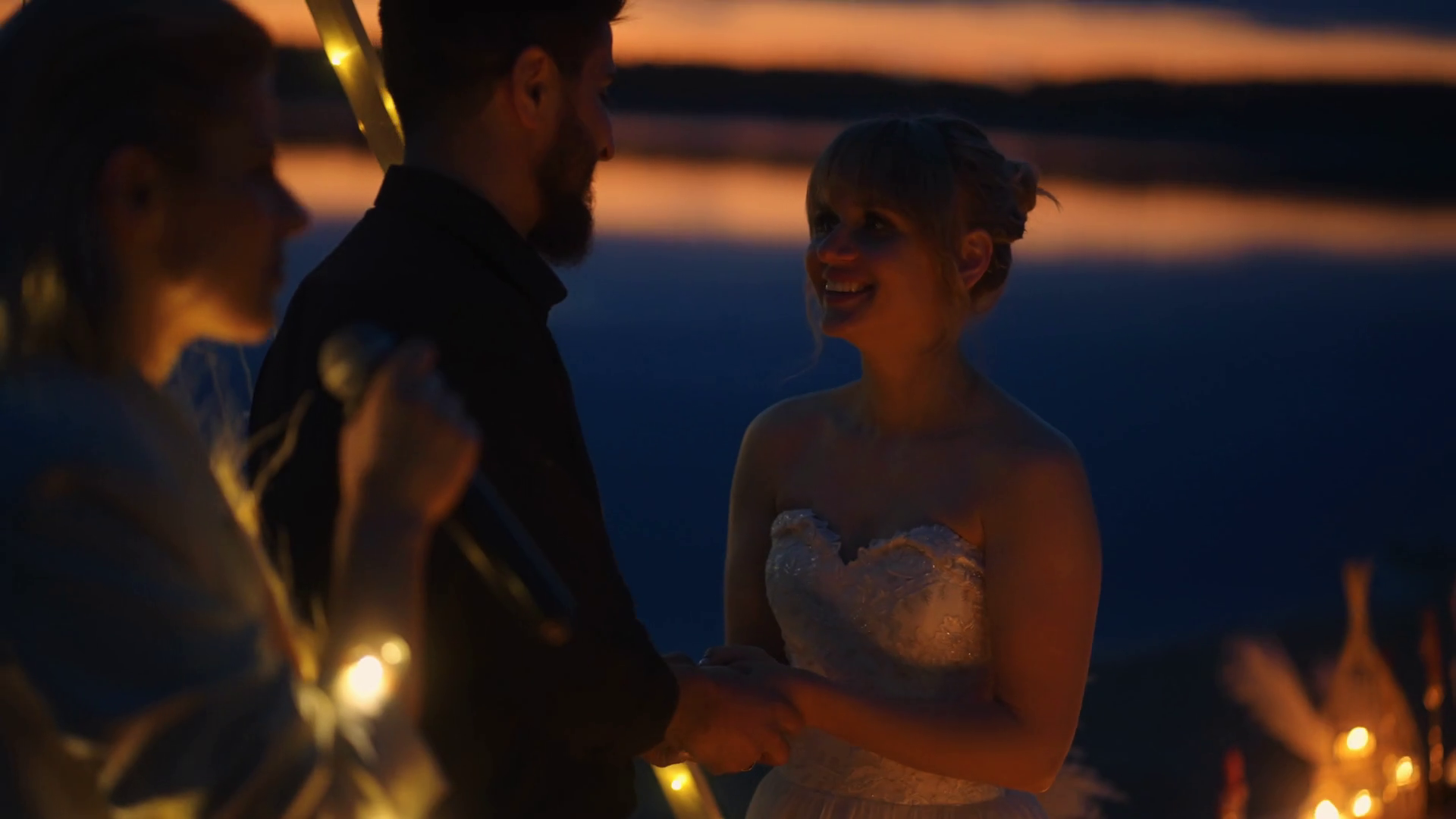 Loving Couple Getting Married On Romantic Stock Footage SBV-347761342 ...