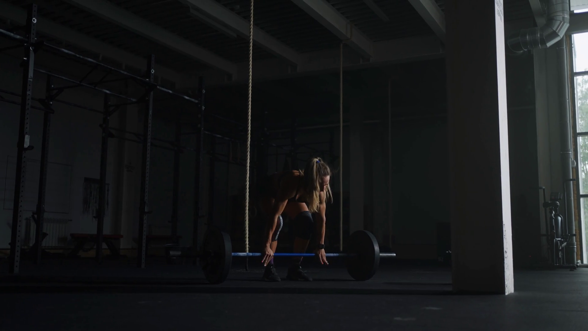 Deadlift Powerlifting Full-length Portrait Stock Footage SBV-348362893 ...