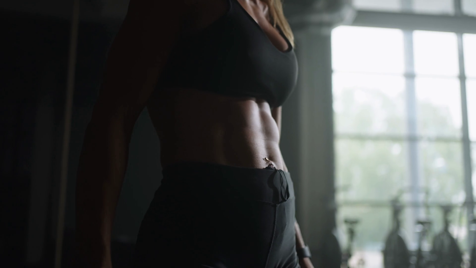 Woman Jock Lifting Heavy Barbell In Gym Stock Footage SBV-348362635 ...
