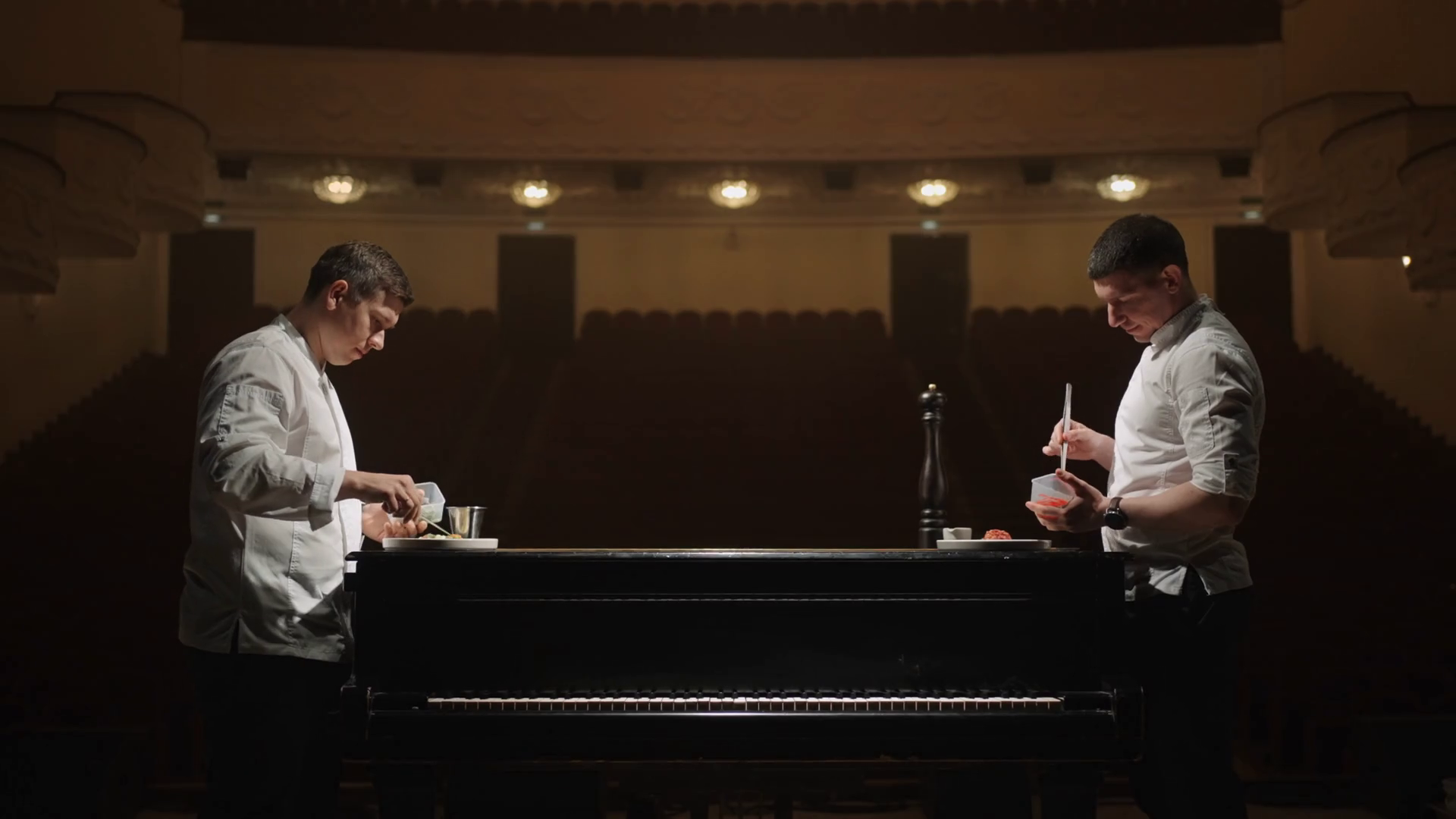 Two Chefs Cooking Luxury Meals In Opera Stock Footage SBV-347772125 ...