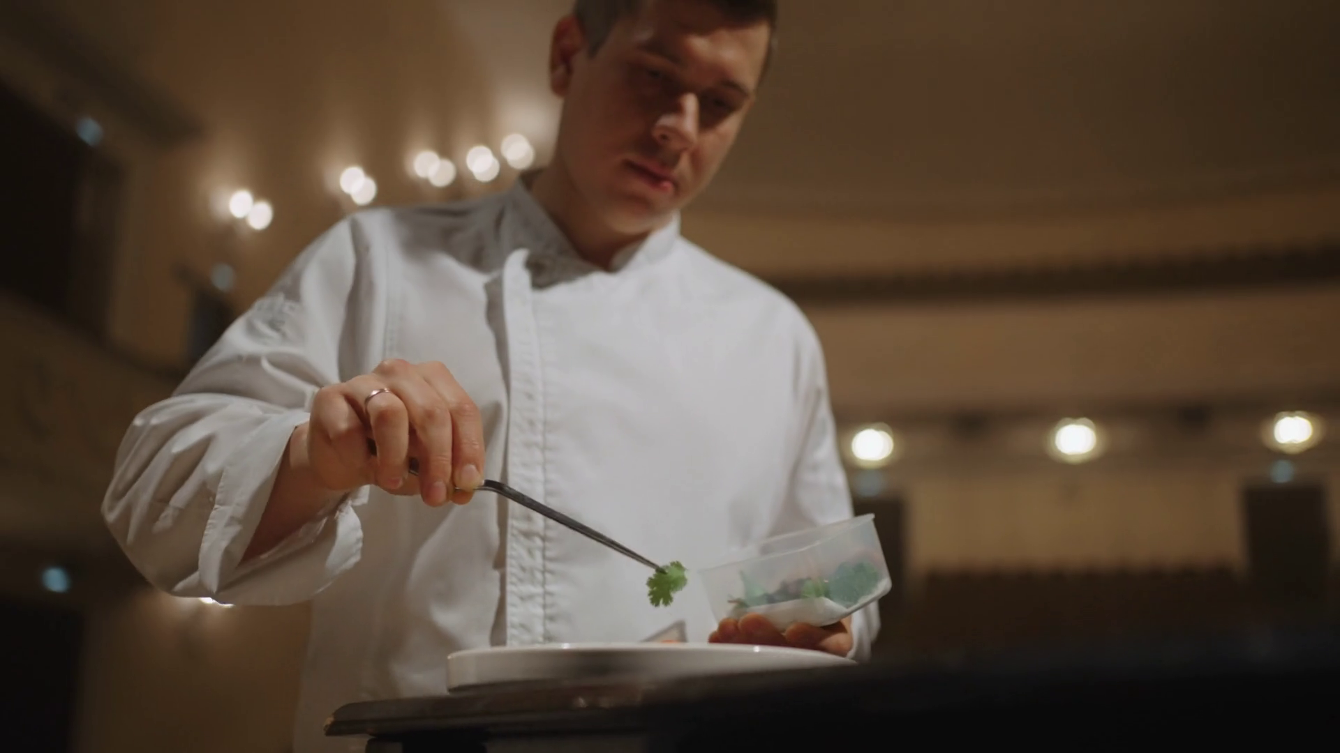 Chef Of Haute Cuisine Restaurant Cooking Stock Footage SBV-347772070 ...