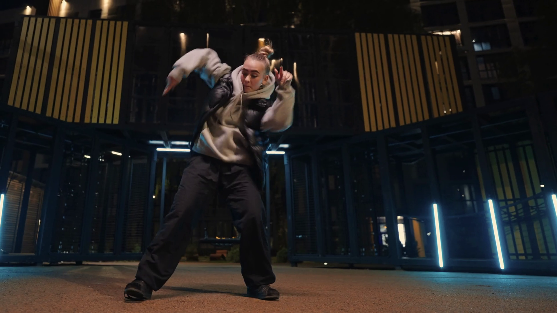 Cool Female Dancer Performing Hip-hop Stock Footage SBV-348424124 ...