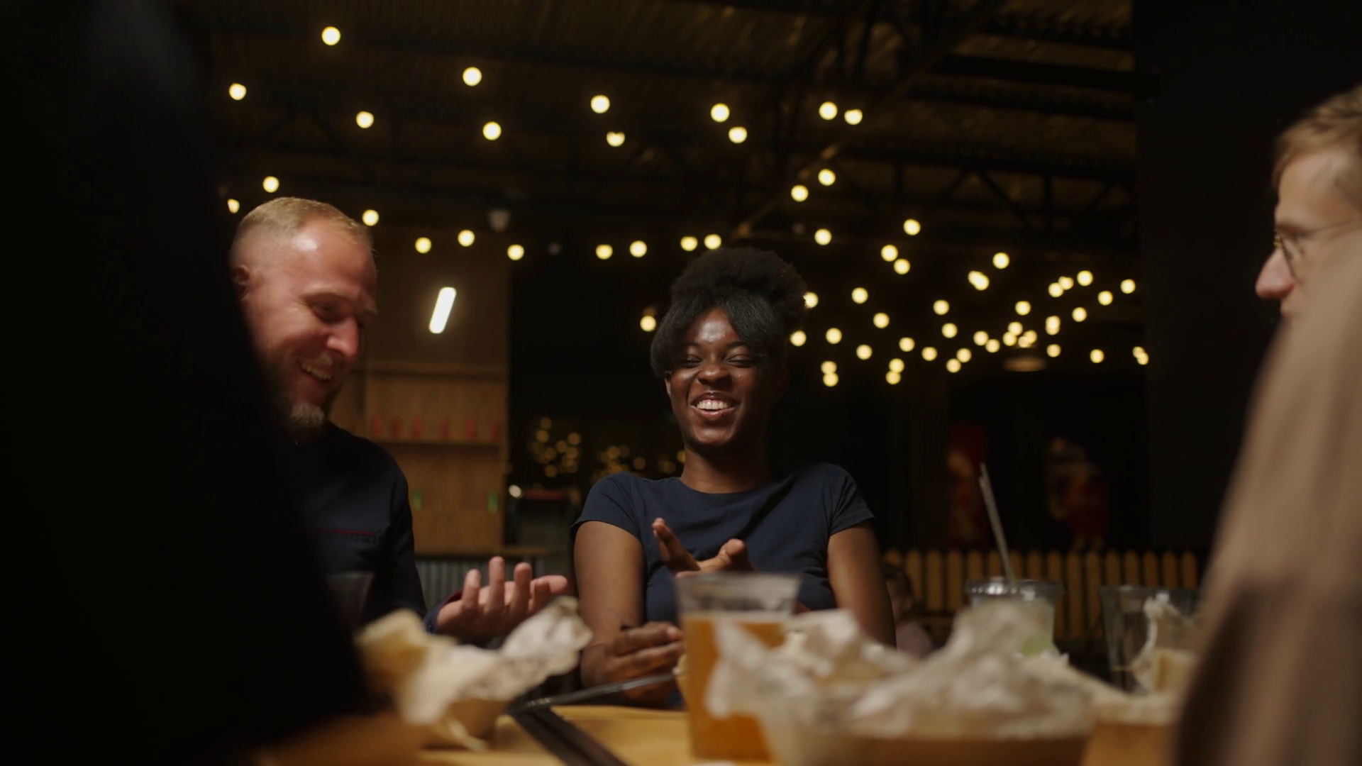 Joyful Black Woman Spending Weekend Evening Stock Footage SBV-348552438 ...