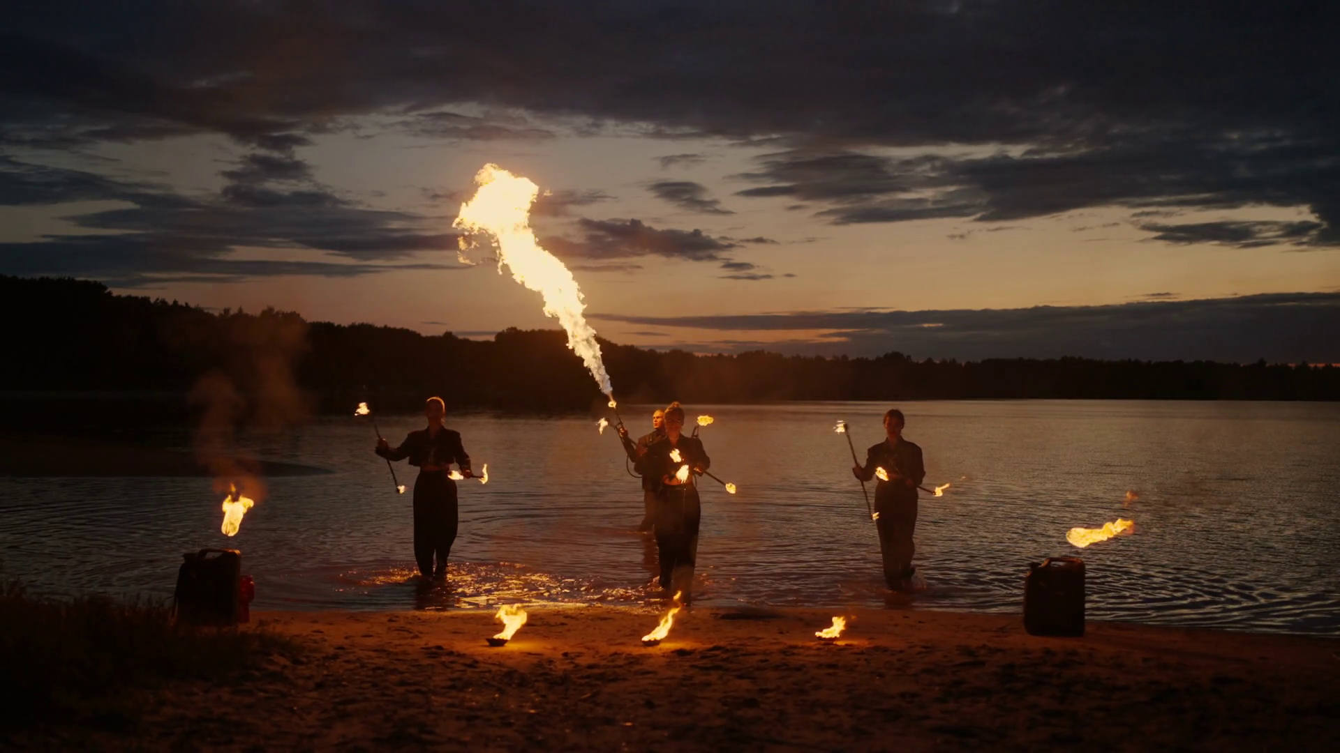 Group Of Professional Stunt Persons Working Stock Footage SBV-348492493 ...