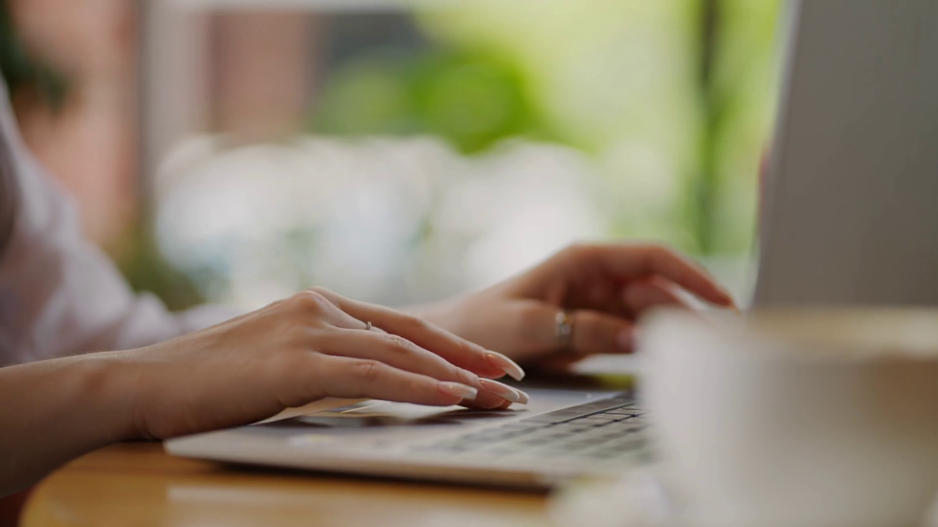 Businesswoman Typing Text On Laptop Keyboard Stock Footage SBV ...