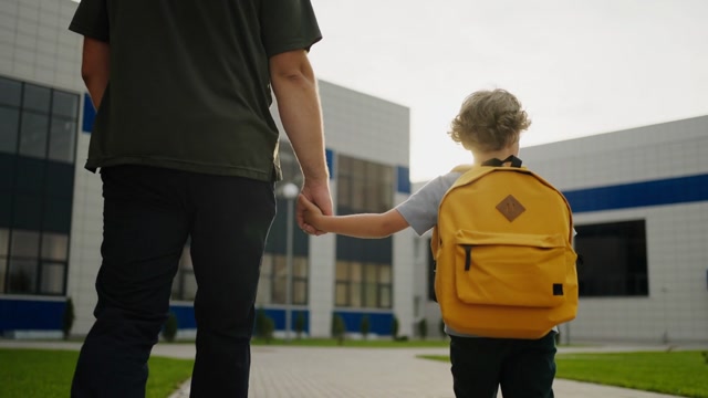 Parent Dropping Child Off School Stock Footage: Royalty-Free Video ...