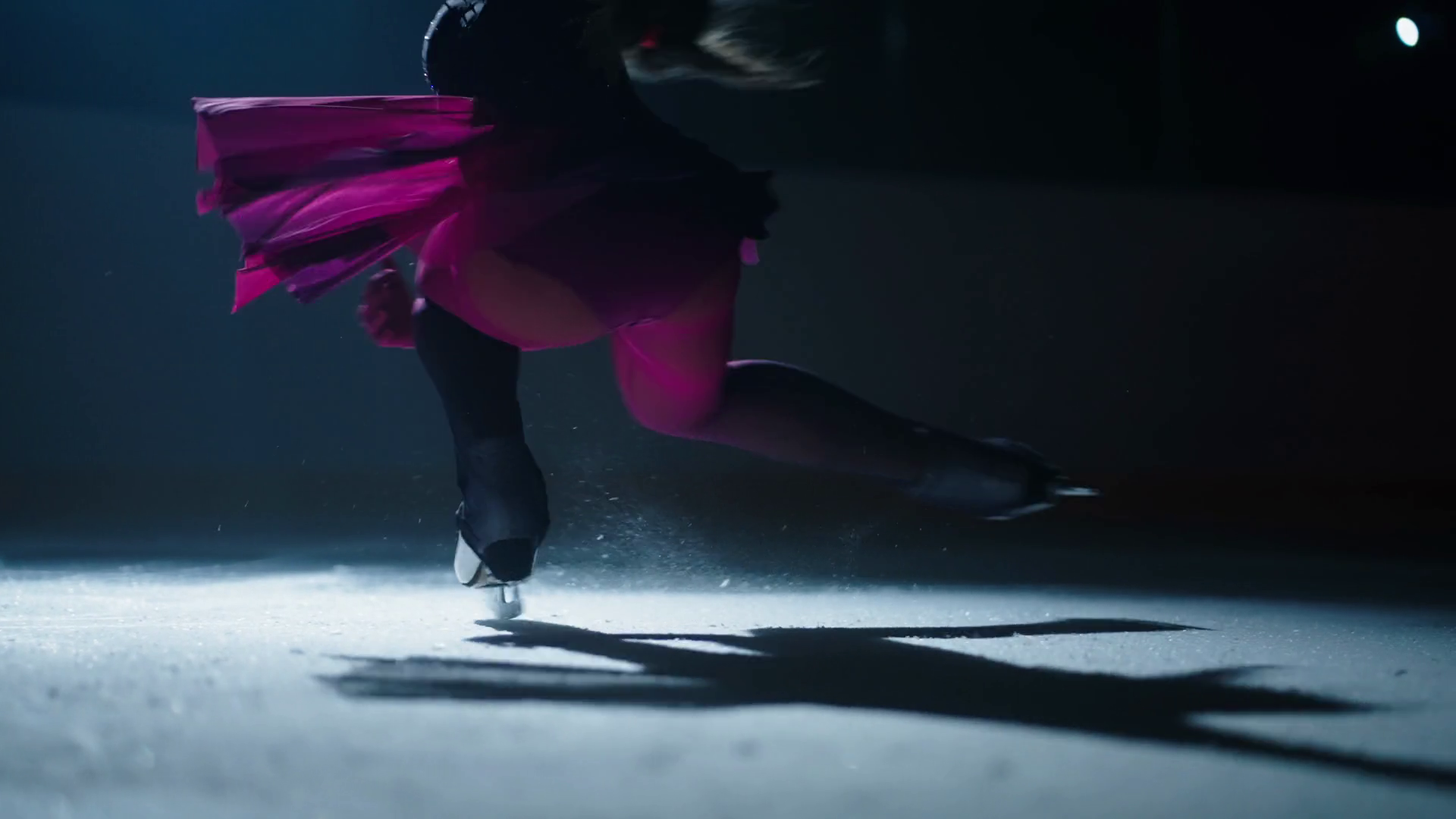 Female Figure Skater Performing Spinning On Stock Footage SBV-348635111 ...