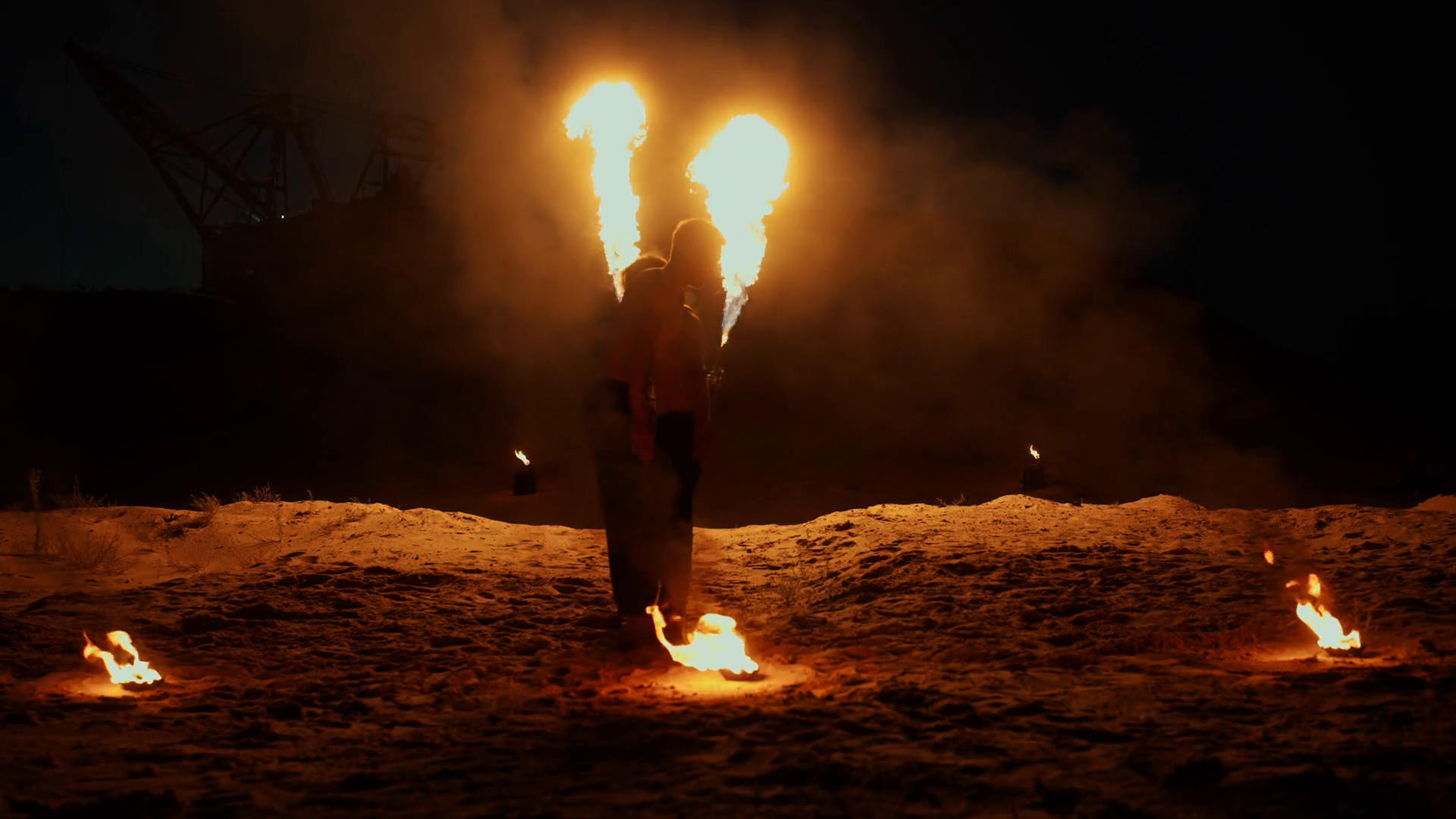 Two Acrobats Men Jumping Making Flips On Stock Footage SBV-348605764 ...