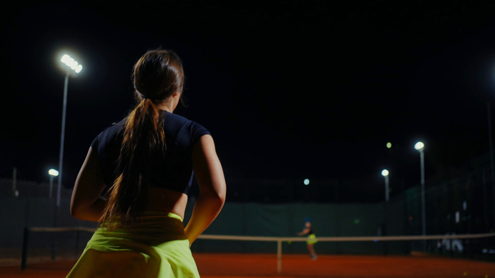Women Tennis Players Training Together In Stock Footage SBV-348815018 ...