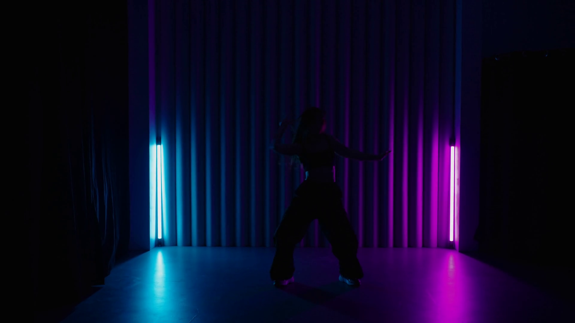 Slender Young Woman Dancing Active Modern Stock Footage SBV-348830653 ...