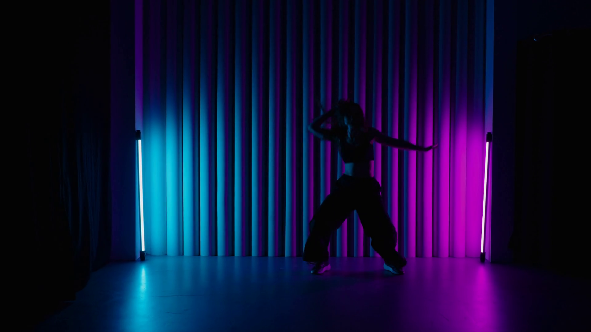 Talented Teen Girl Dancing Hip-hop Dance In Stock Footage SBV-348841543 ...
