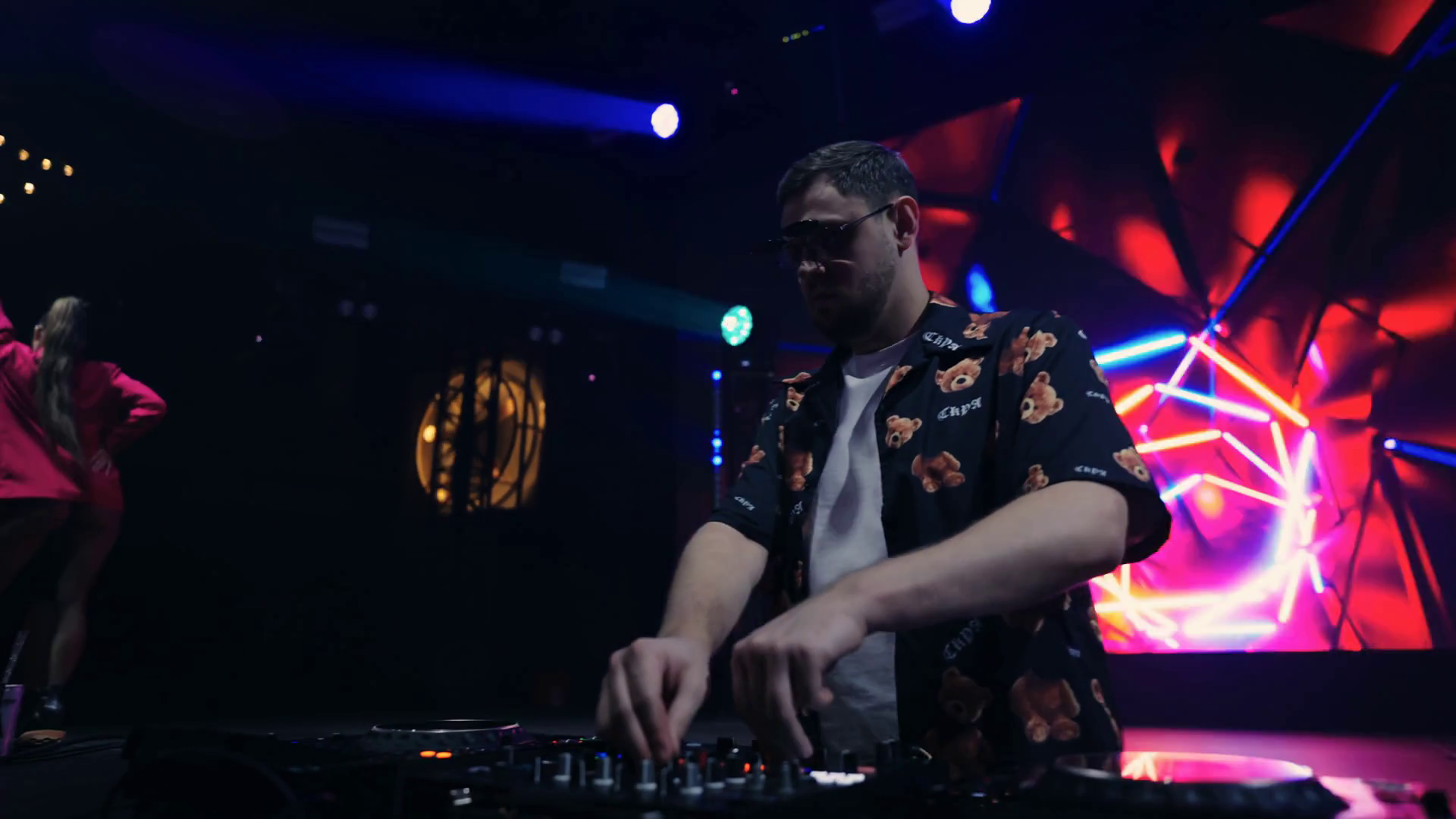 Gig Of Trendy Dj In Modern Nightclub Man Stock Footage SBV-348891882 ...