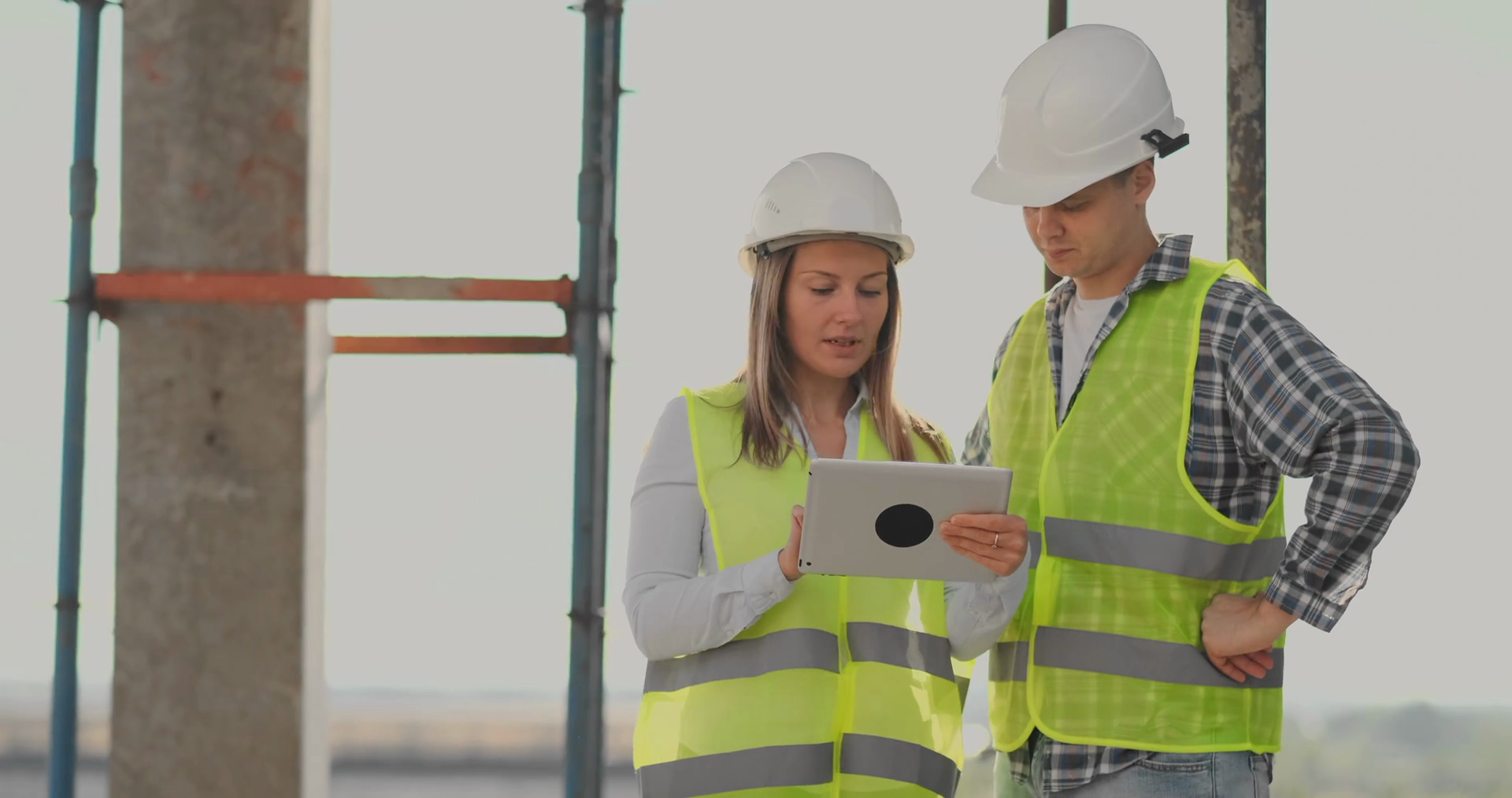 Construction Site Team Architect Builder Stock Footage SBV-346525959 ...