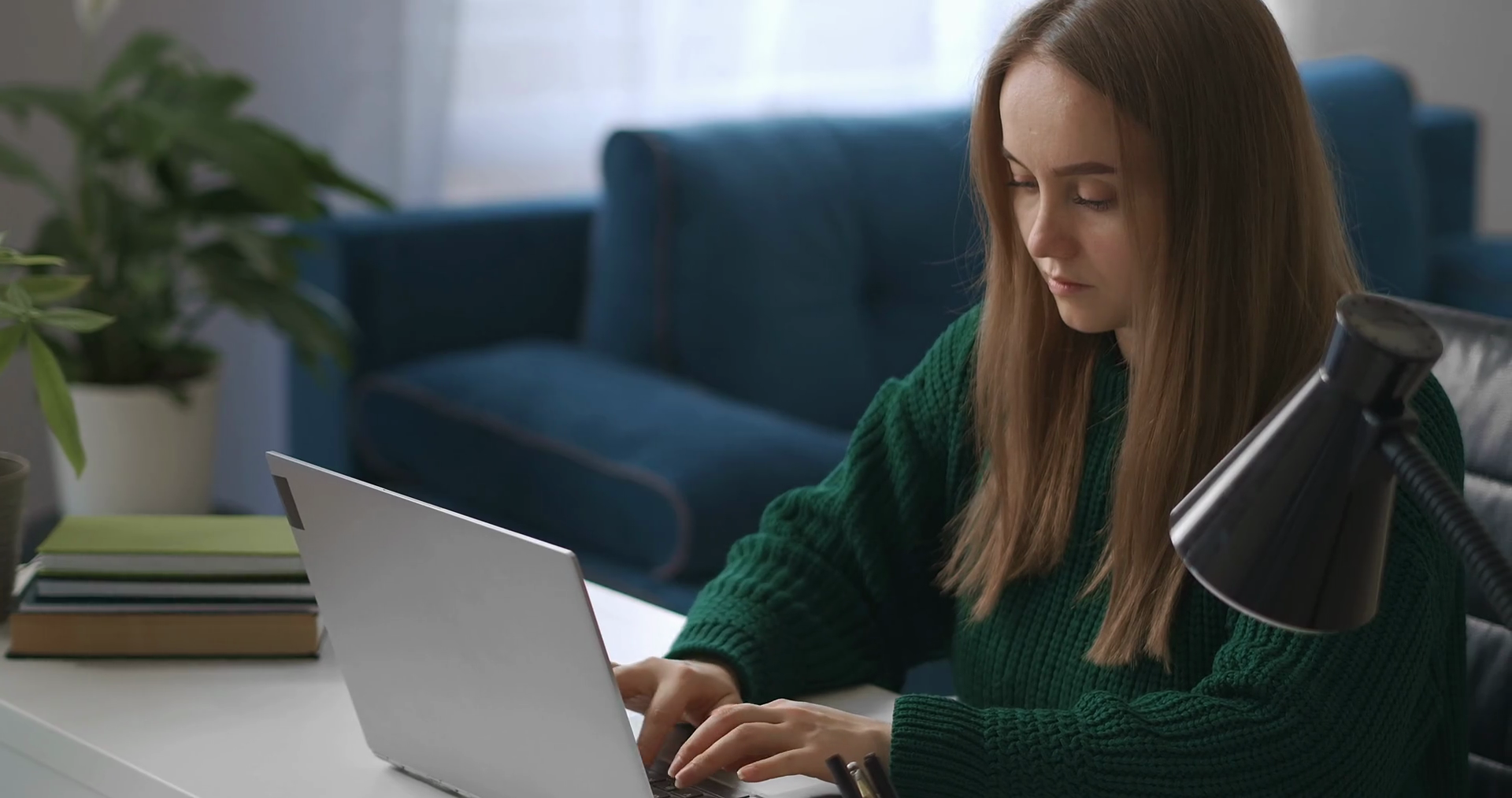 Female Programmer Is Working At Home Typing Stock Footage SBV-346395683 ...