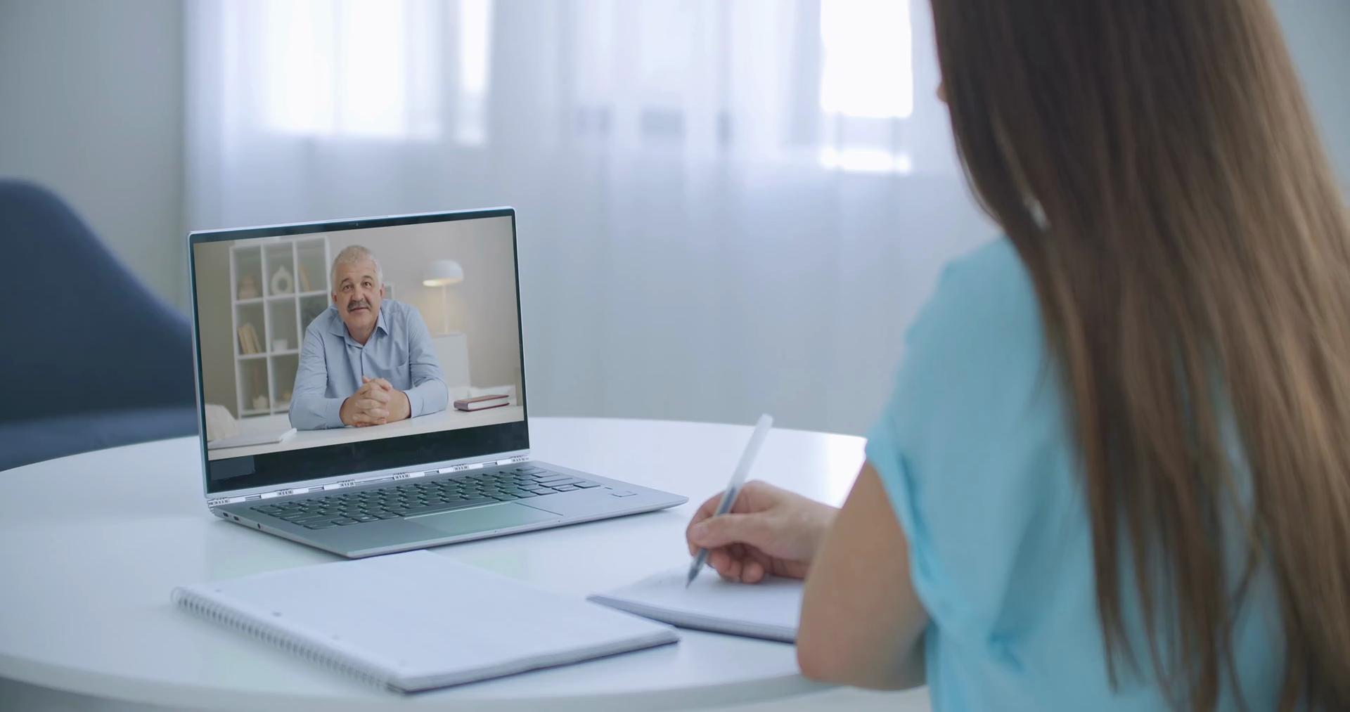 Female Student Study Online Learns Video Stock Footage SBV-338727279 ...