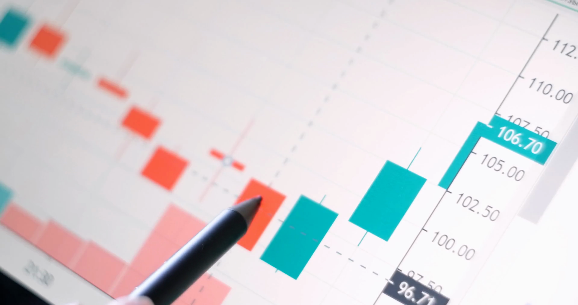 Financial Analysts See Charts Graphs On Stock Footage SBV-338539355 ...