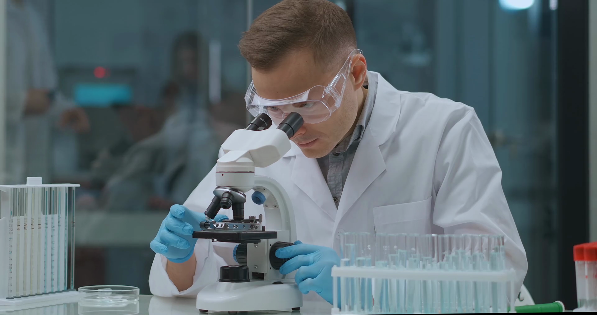 Genetic Engineer Is Exploring Analysis In Stock Footage SBV-338883561 ...