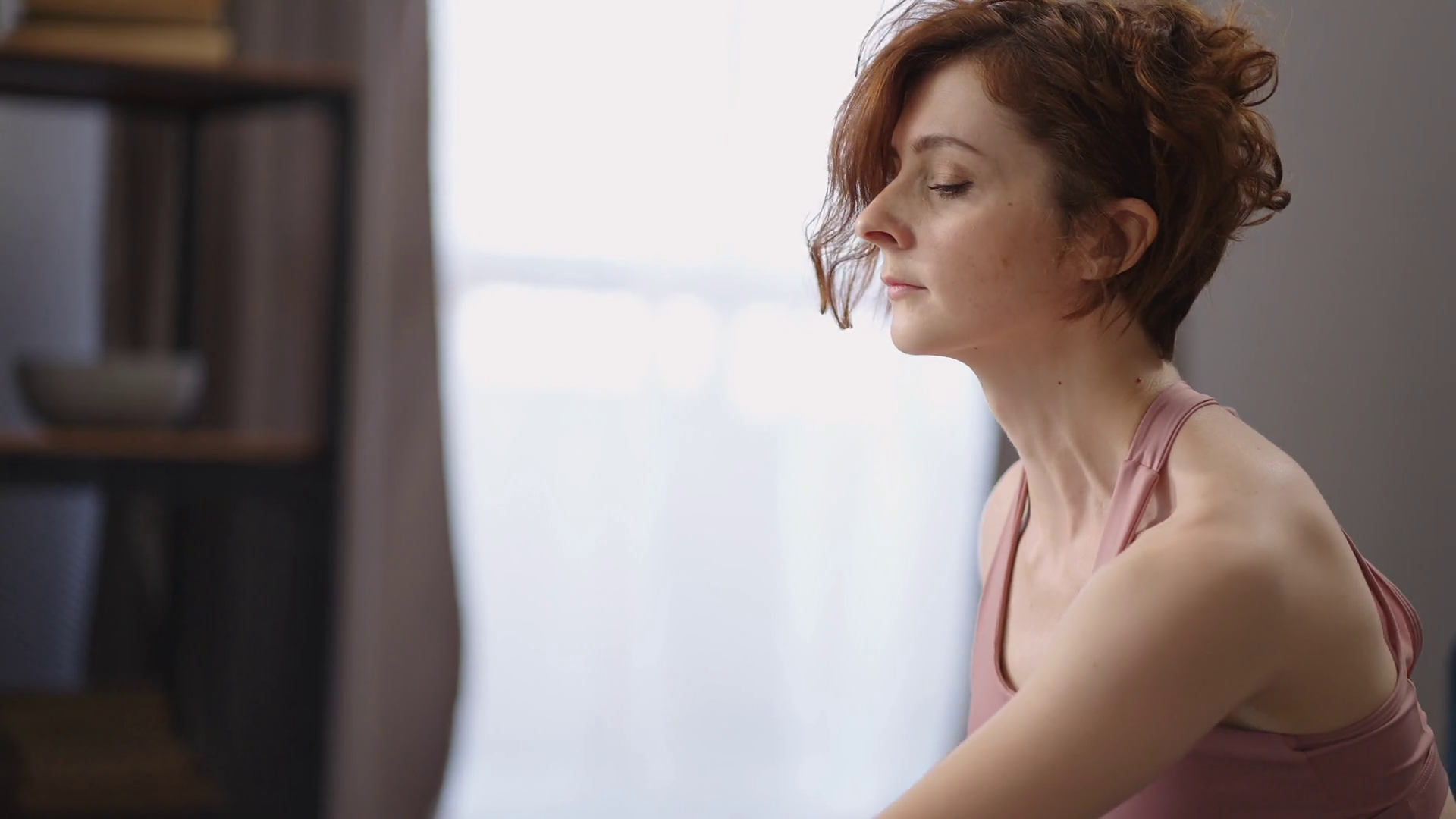 Woman Is Caring About Health Figure Training Stock Footage SBV ...