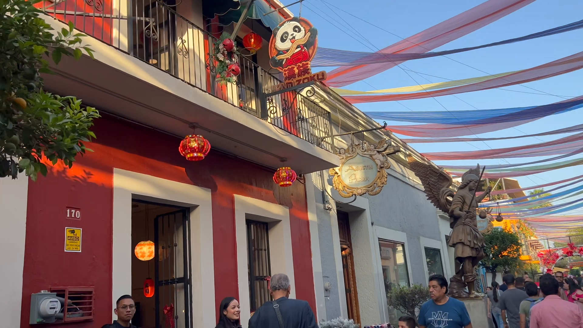 Walking Through Colorful Mexican Market Stock Footage SBV-353640050 ...