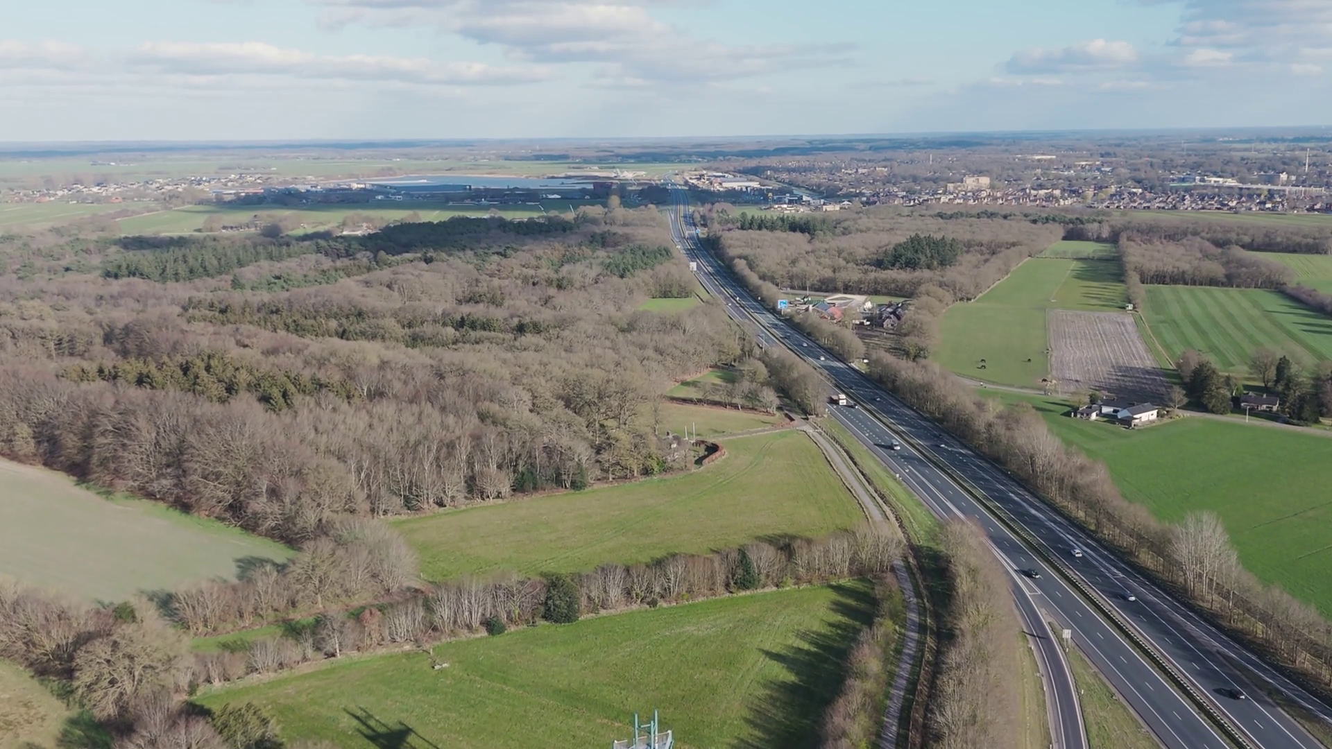 Highway Crossing Lush Countryside Near Stock Footage SBV-351969501 ...