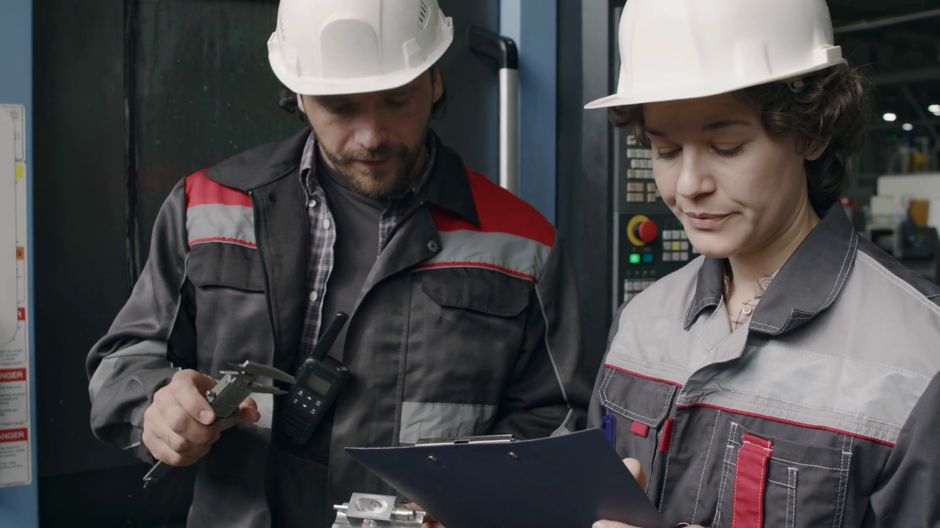 Professional Turner Cnc Operator Checking Stock Footage SBV-351939444 ...