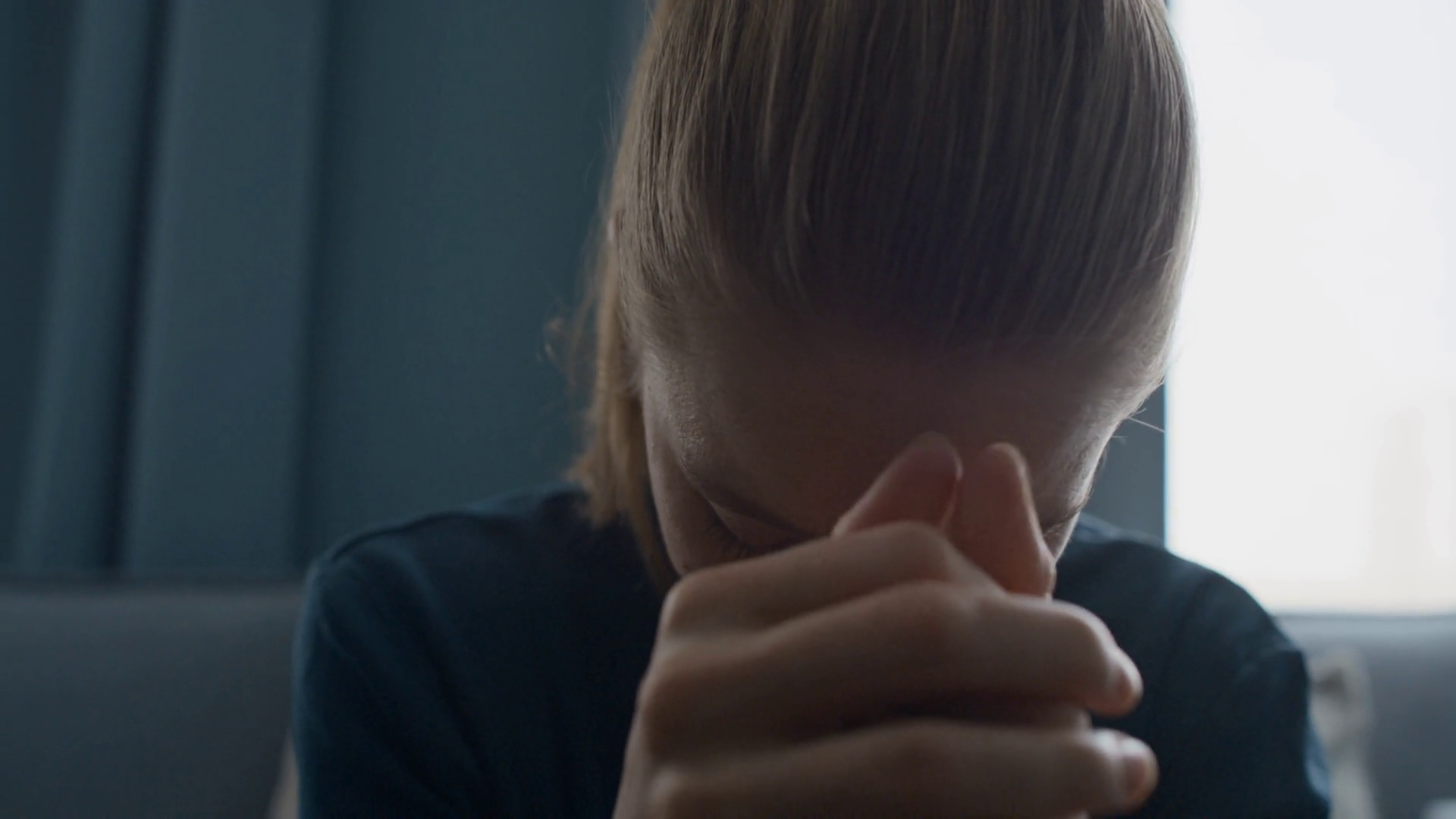 Close-up View Of Upset Caucasian Woman With Stock Footage SBV-351895095 ...