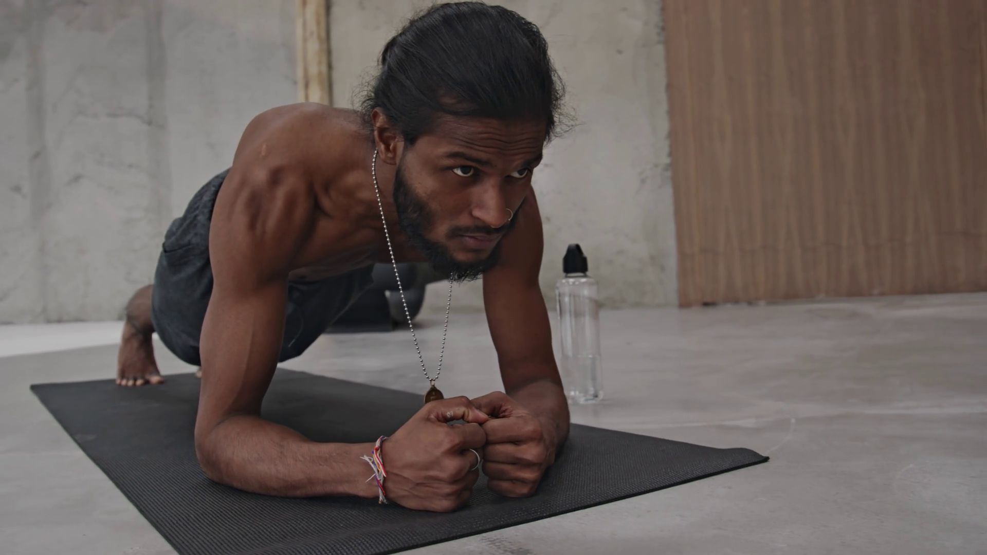 Strong Young Indian Man Doing Elbow Plank Stock Footage SBV-352073716 ...