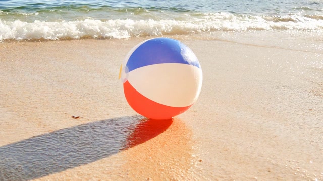 Beach Ball Girl Sitting Stock Footage: Royalty-Free Video Clips ...