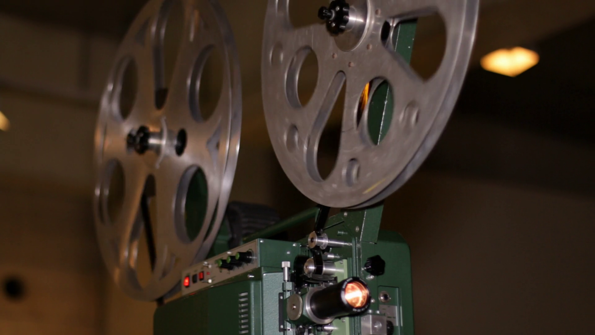 Film Projector Projecting 16mm Movie Stock Footage SBV-347332034 ...