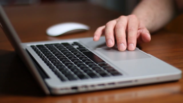 Scrolling Laptop Touchpad Stock Footage: Royalty-Free Video Clips ...