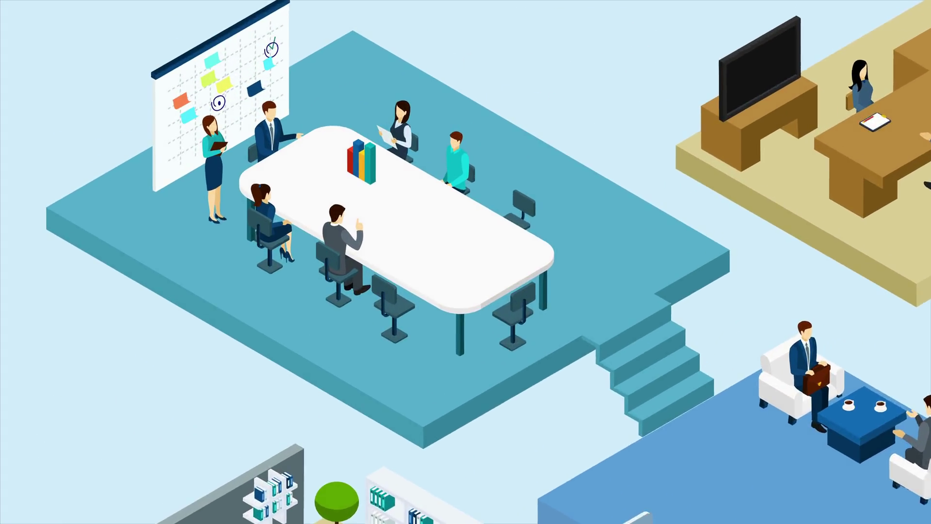 Business People Video Animation Footage Stock Motion Graphics SBV ...